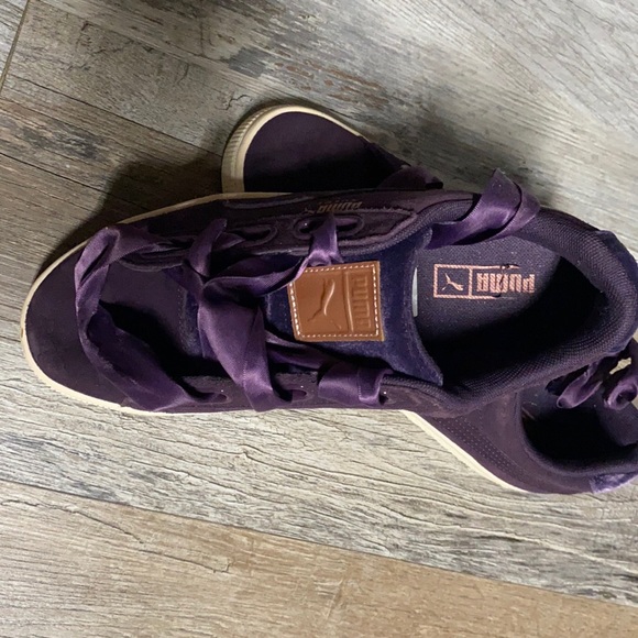 Puma | Shoes | Purple Puma Suede Sneakers | Poshmark